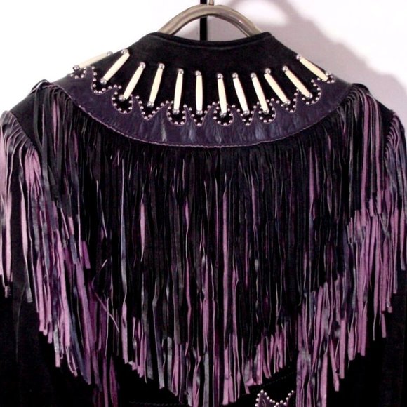 Leather Gallery | Jackets & Coats | Vtg Beaded Western Native Womens ...